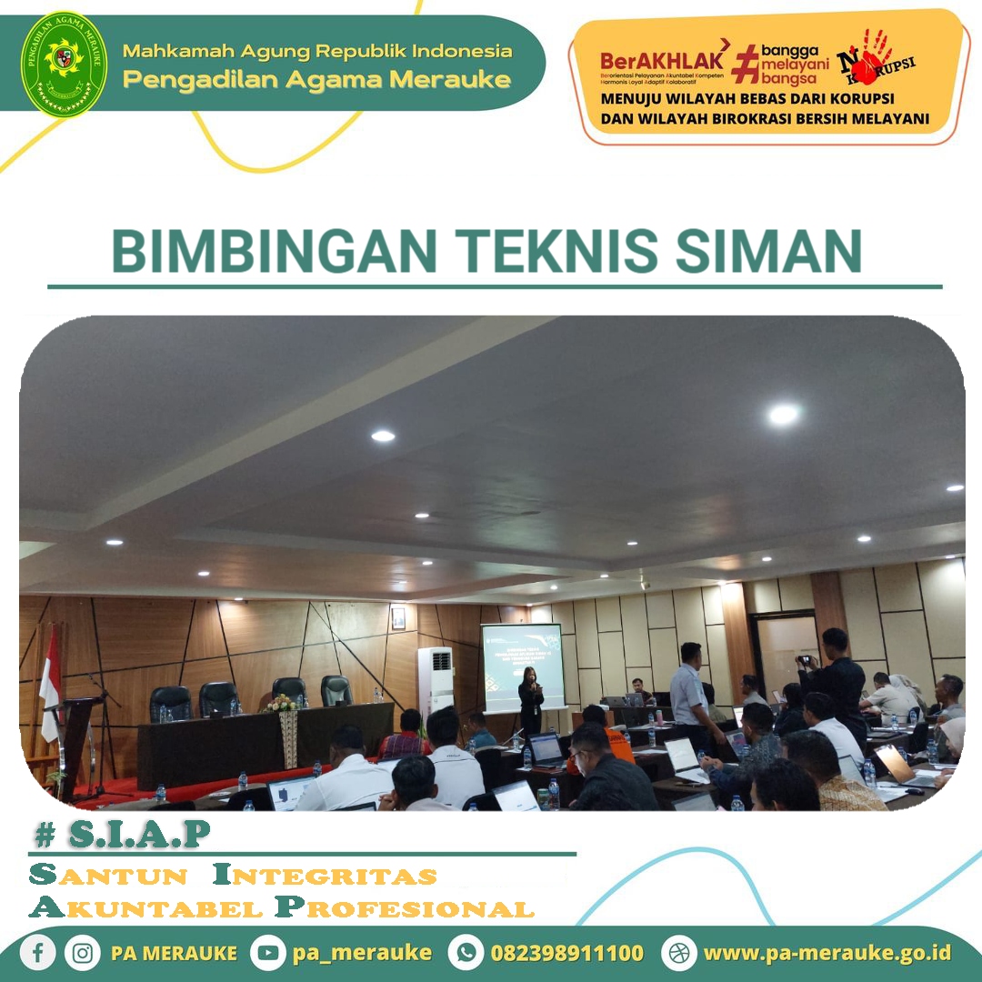 Bimbingan Teknis Aplikasi Siman Versi 2 Bagi Pengguna Barang Dan ...