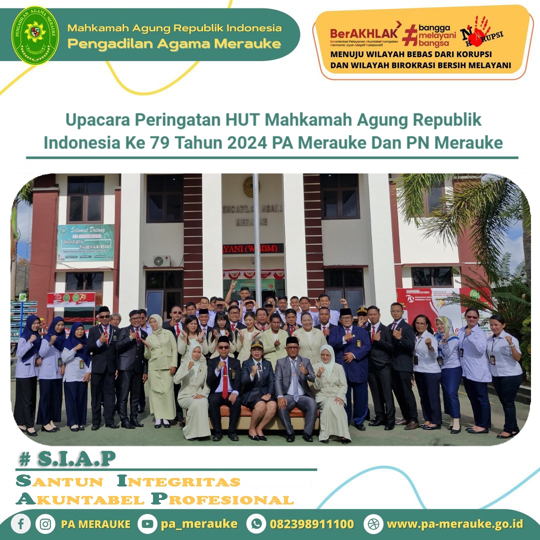 Upacara Peringatan Hari Ulang Tahun Mahkamah Agung Republik Indonesia ...