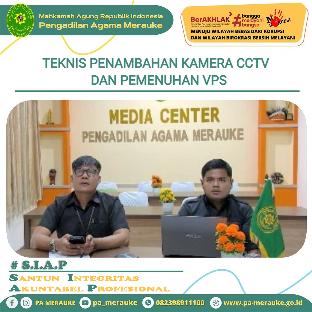 Teknis Penambahan Kamera CCTV Dan Pemenuhan VPS (21/01/2025)