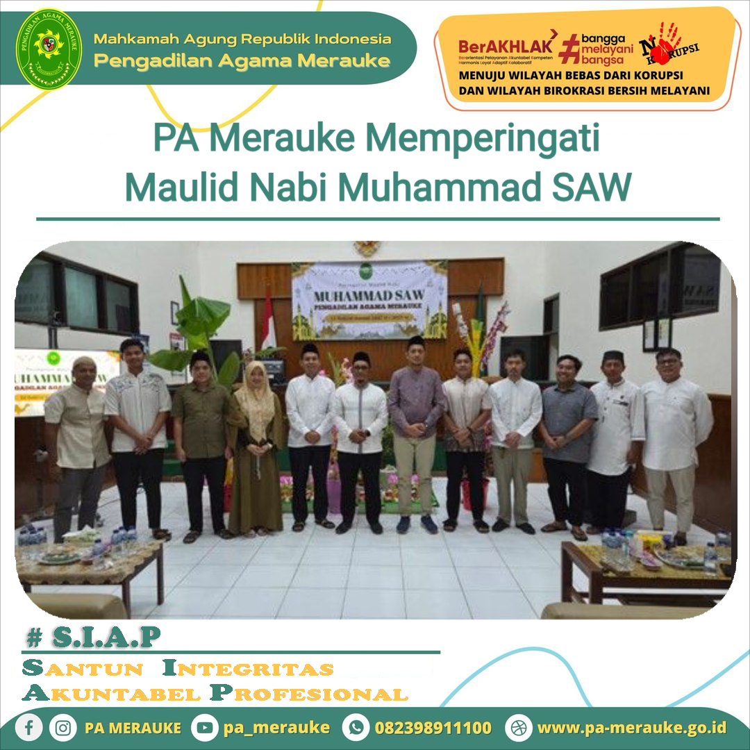 PA Merauke Memperingati Maulid Nabi Muhammad SAW (21/09/2025)
