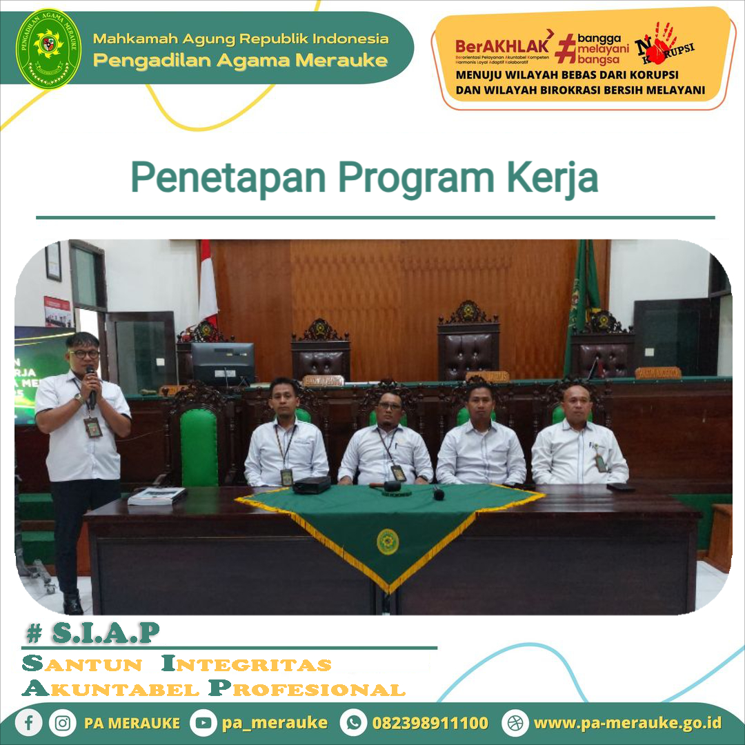 PENETAPAN PROGRAM KERJA TAHUN 2025 (13/01/2025)
