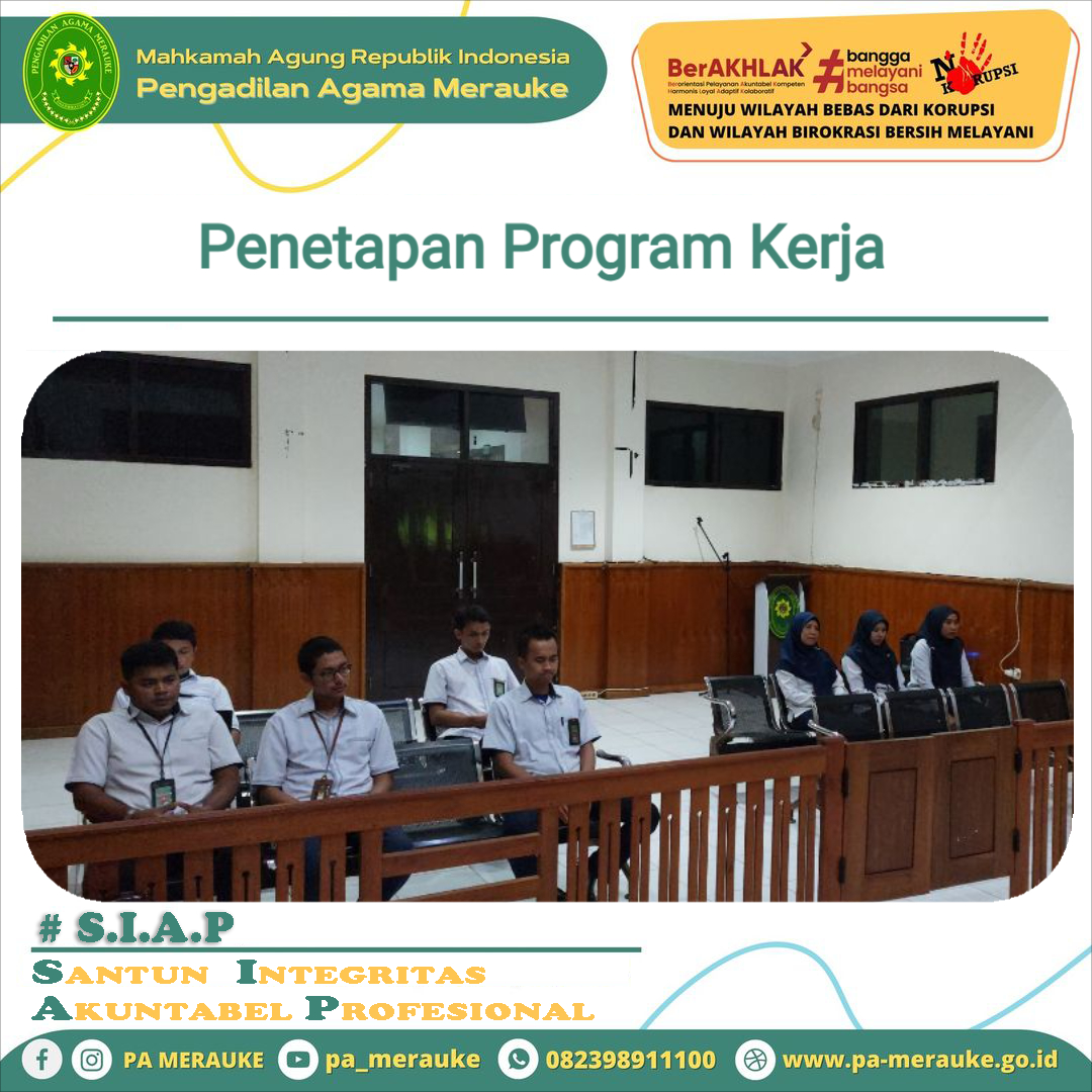 PENETAPAN PROGRAM KERJA TAHUN 2025 (13/01/2025)