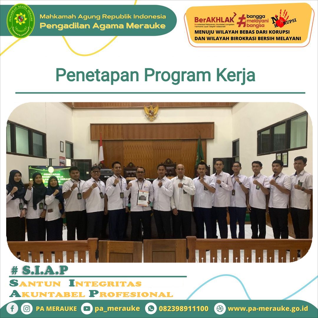 PENETAPAN PROGRAM KERJA TAHUN 2025 (13/01/2025)