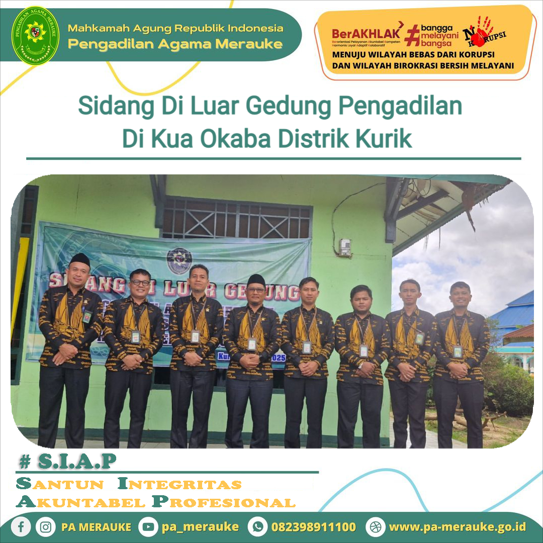 Sidang Di Luar Gedung Pengadilan Di Kua Okaba Distrik Kurik (20/05/2025)